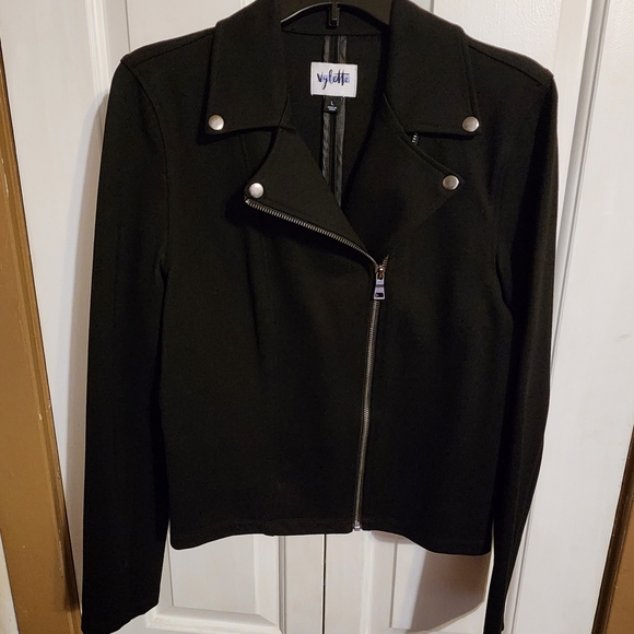 Vylette | Jackets & Coats | Black Vylette Ponte Moto Jacket Worn Once ...